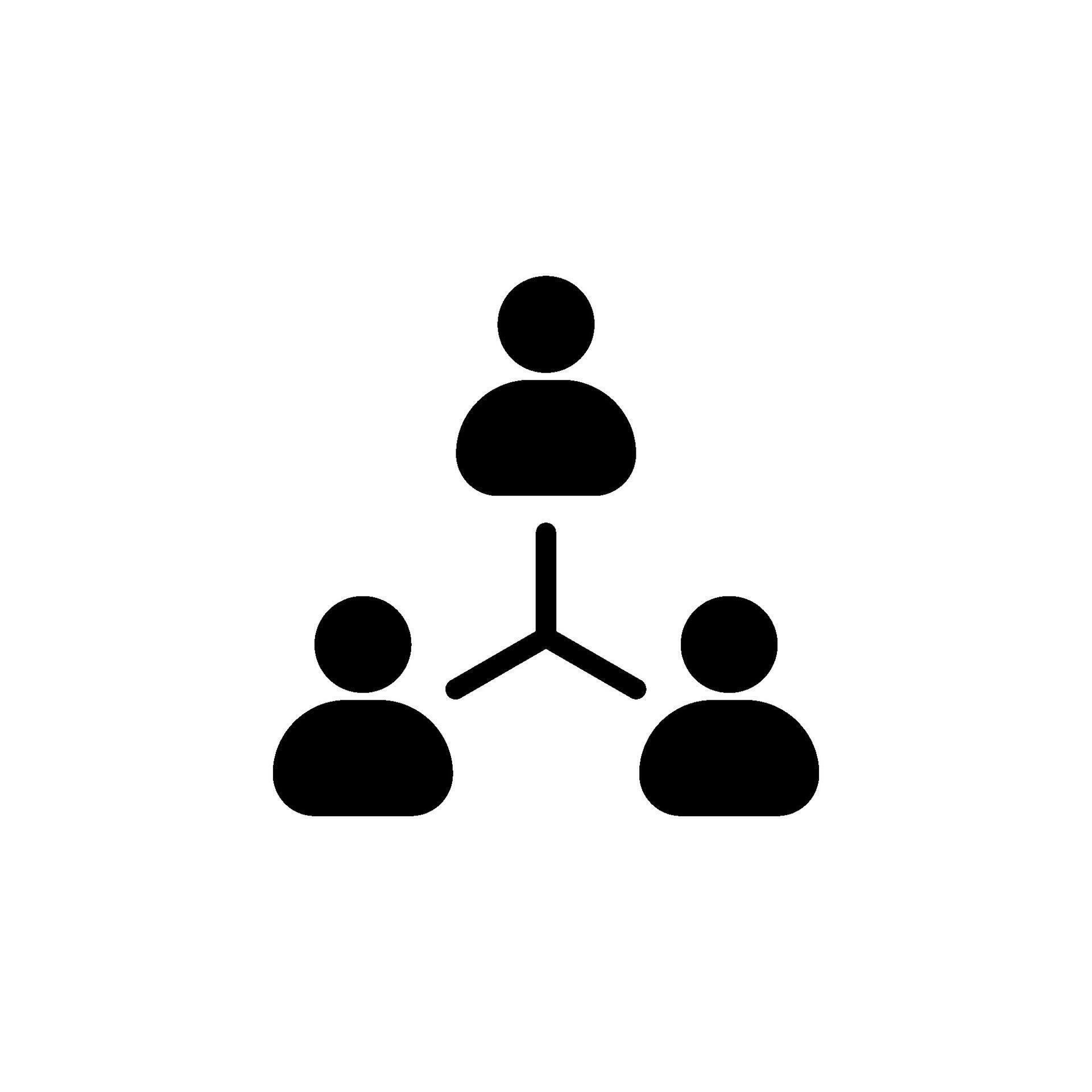 Network Connection Icon Representing Teamwork Social Connections Communication And Hierarchy