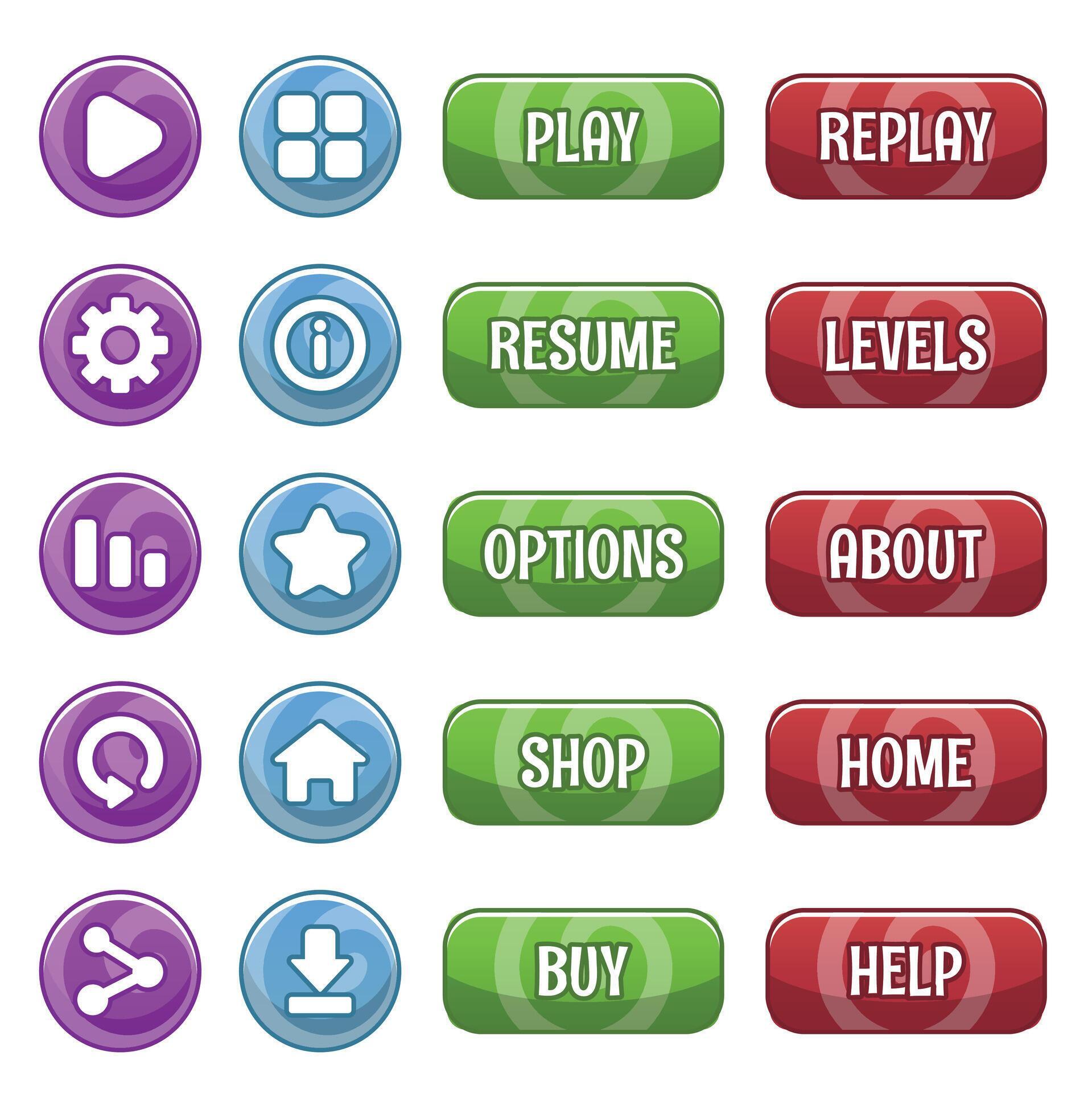 A new Set of game menu selection for rpg and adventure game, including menu, level selection ...