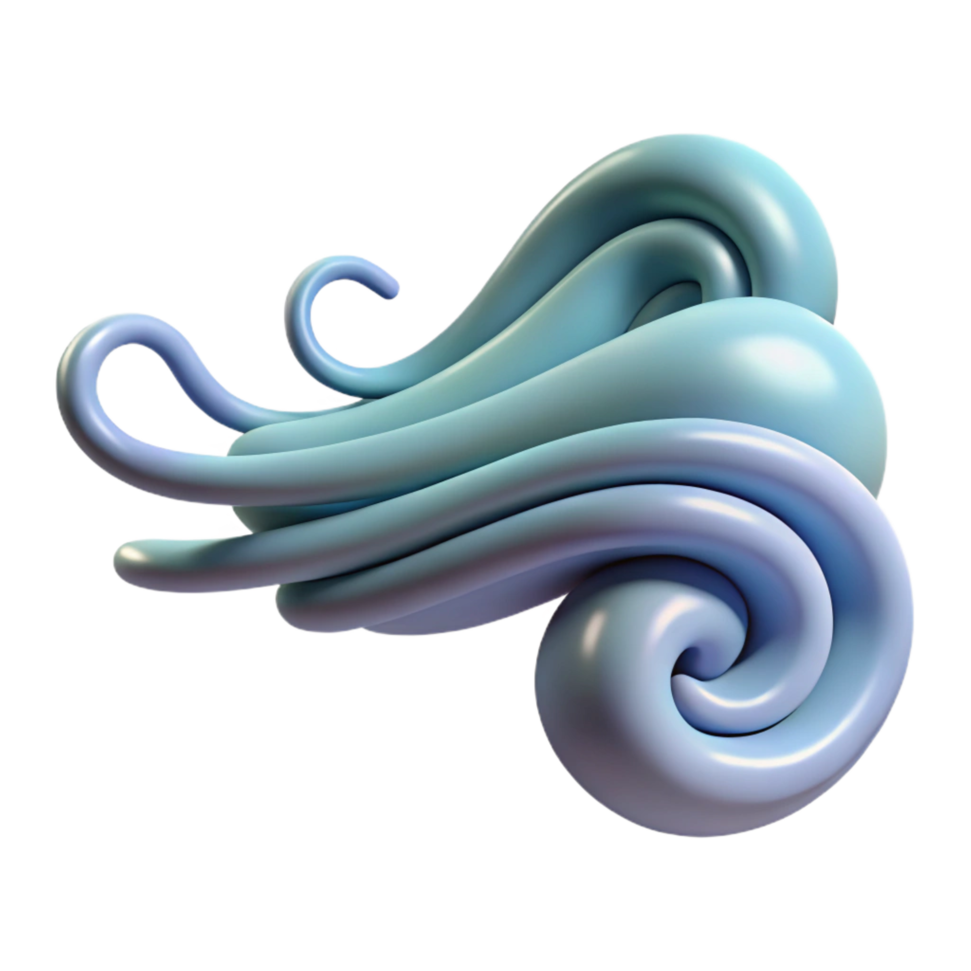 Dramatic Classic Wind Flow Visualization Streamlines Cutout High
