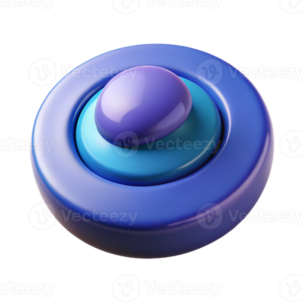 Memorable Urban Concept Art Style Isolated Cutout Of A Single Button