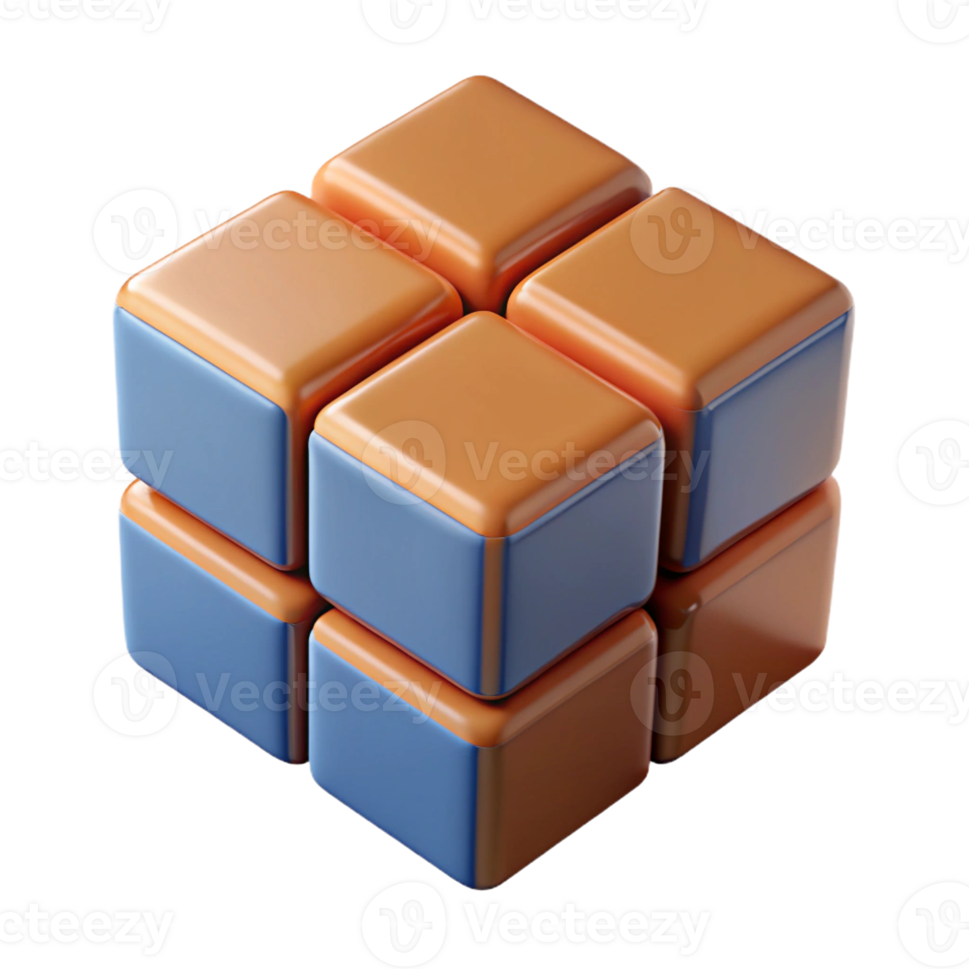 Impressive Modern Hyper Specific Professional Render Of An Isolated Floating Rubiks Cube Mid