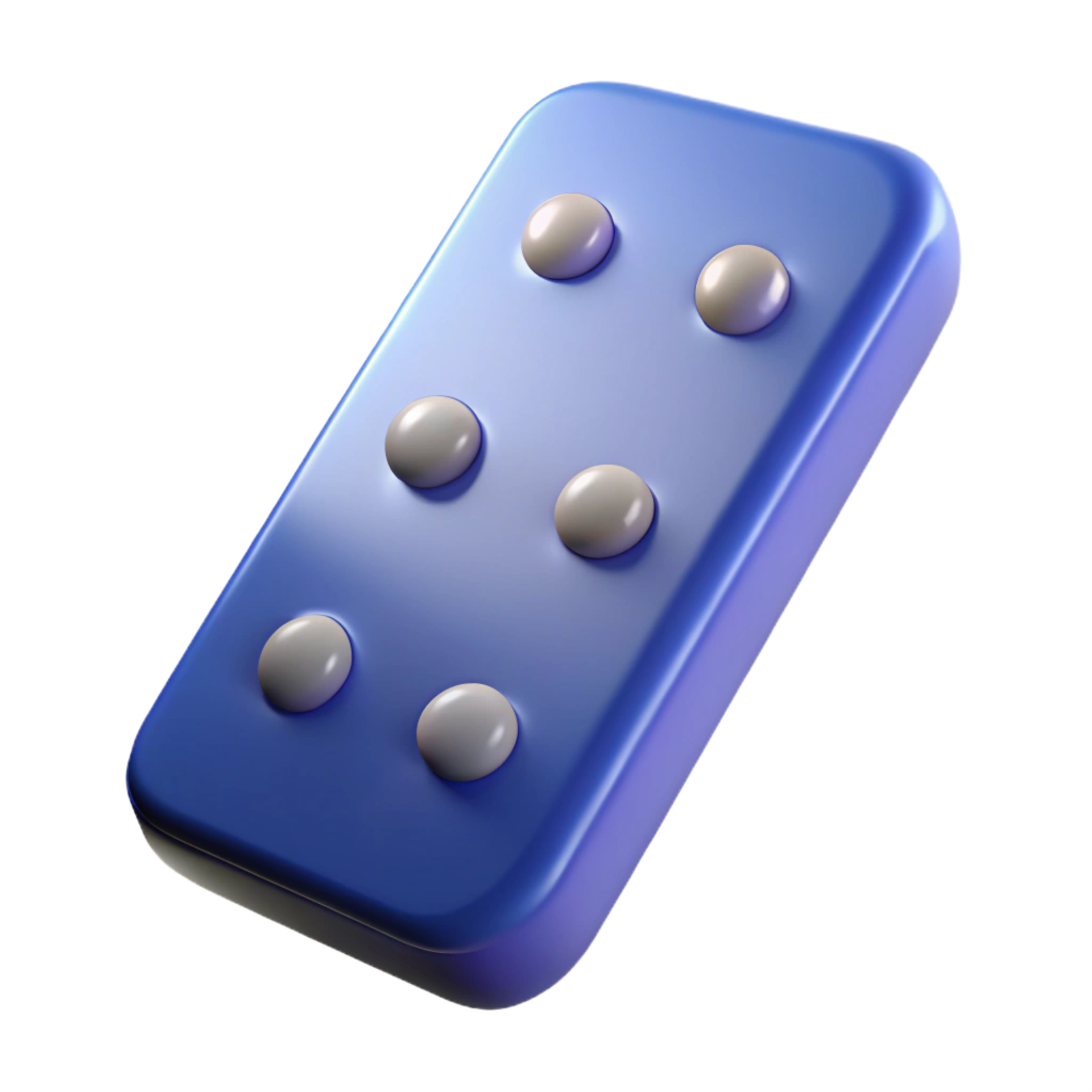 Intense Breathtaking Professional Render Hyper Specific Isolated Cutout Of A Single Domino