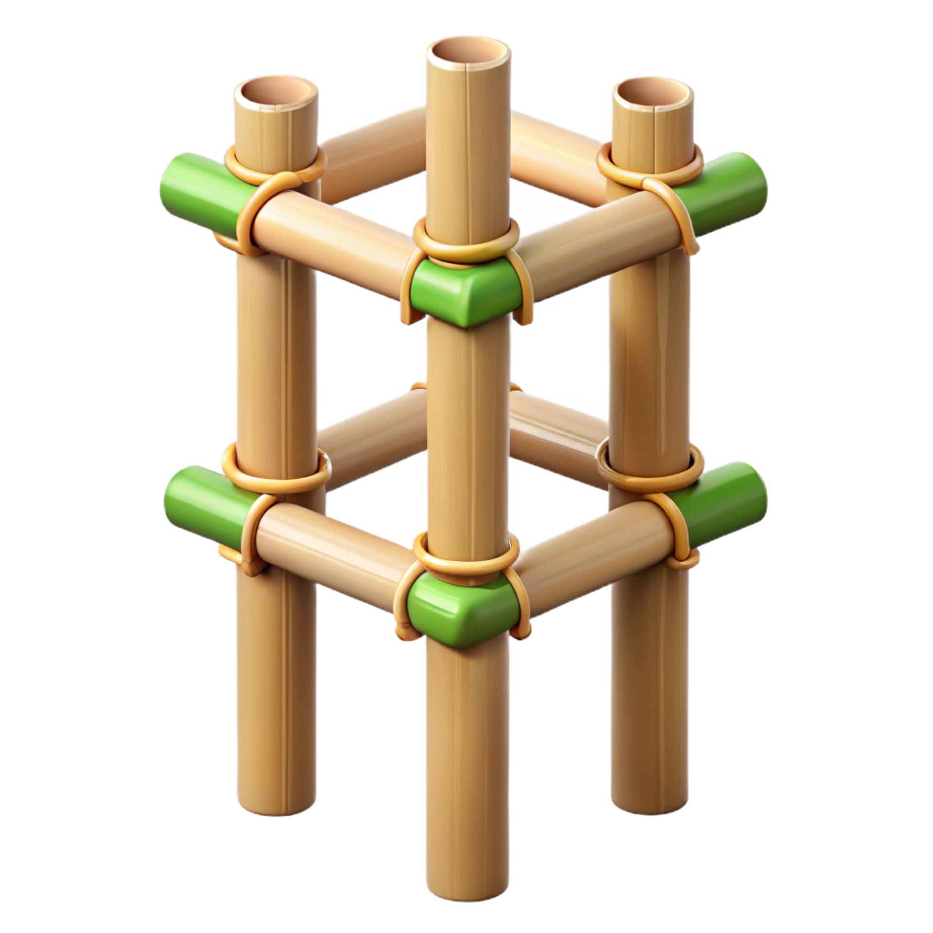 Fascinating Bohemian Ultra Detailed Photorealistic Isolated Cutout Of A Single Bamboo