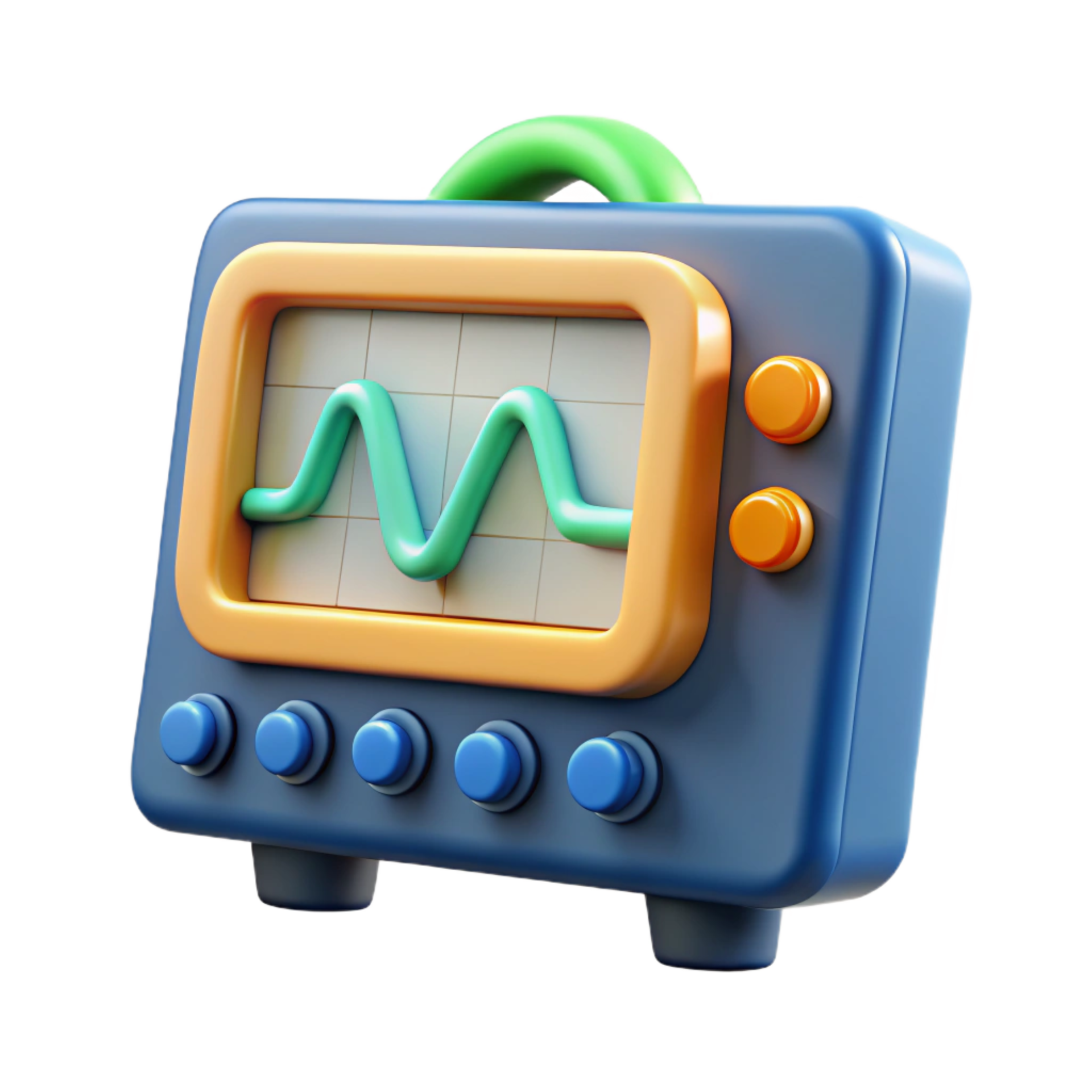 spectacular geometric An oscilloscope, displaying a waveform with Transparent Background crisp ...