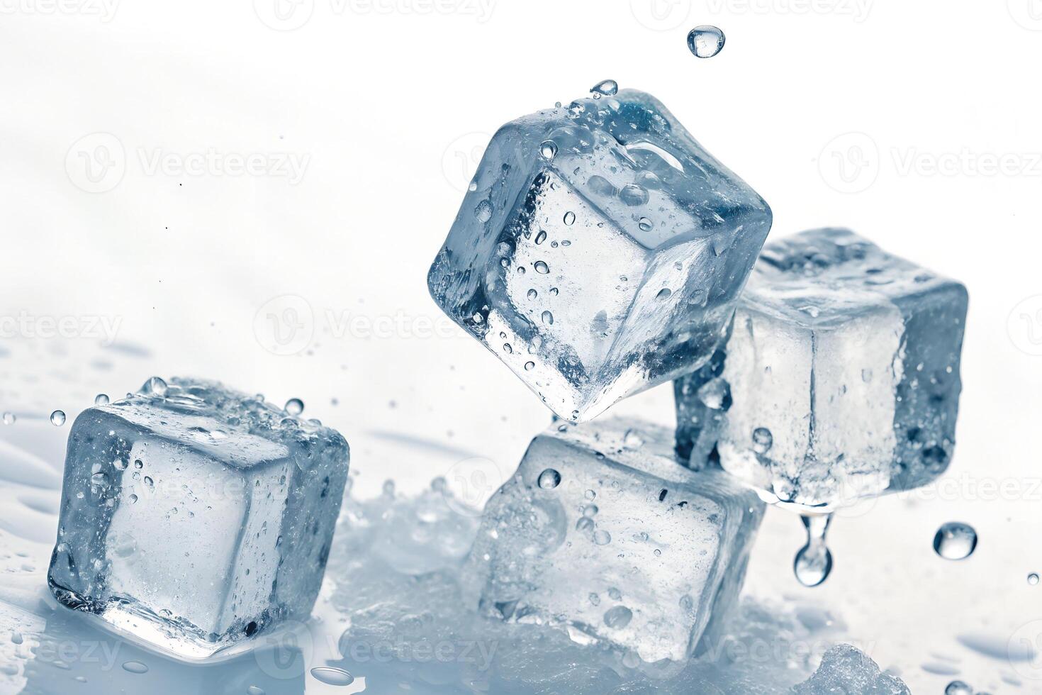 Ice cubes falling into water. 60509970 Stock Photo at Vecteezy