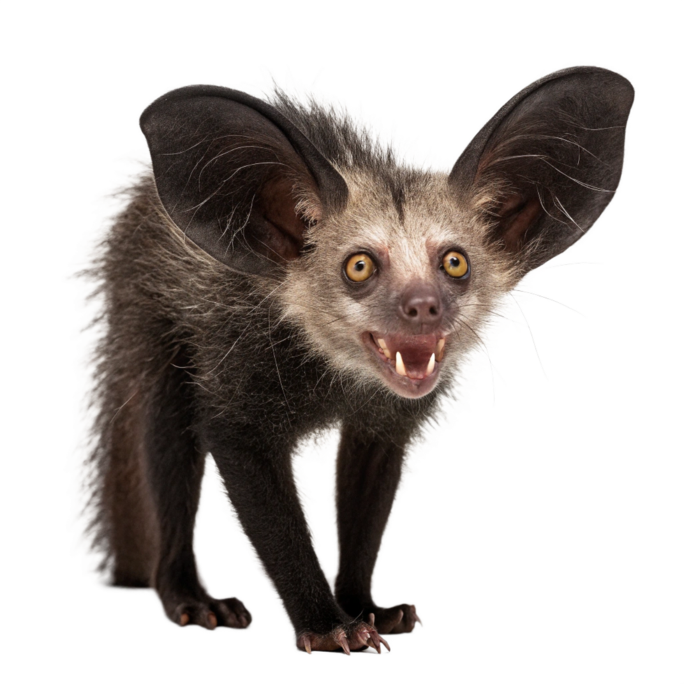 Aye aye animal isolated 60517498 PNG