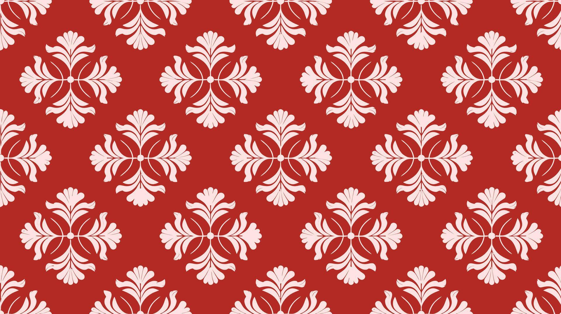 Elegant Damask Floral Repeat Pattern 60519252 Vector Art at Vecteezy