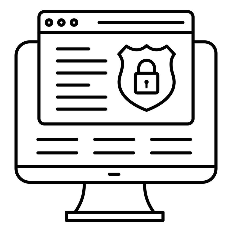 Online Safety And Cybersecurity Icon Design Firewall Malware Detection Virus Shield 60527081