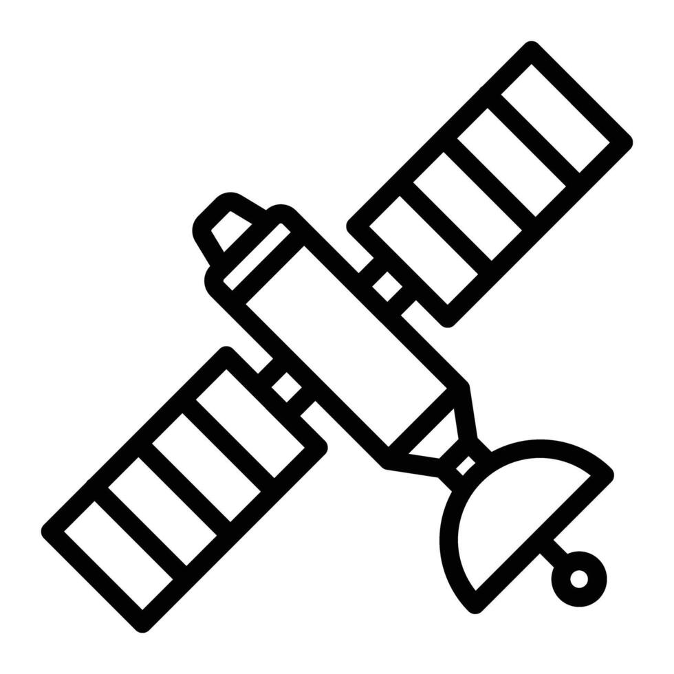 Space Satellite Line Icon Design 60529313 Vector Art at Vecteezy