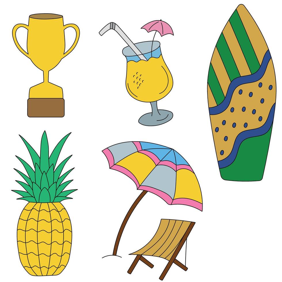 Hand-drawn Brazil Doodle Clipart Set 60533437 Vector Art at Vecteezy