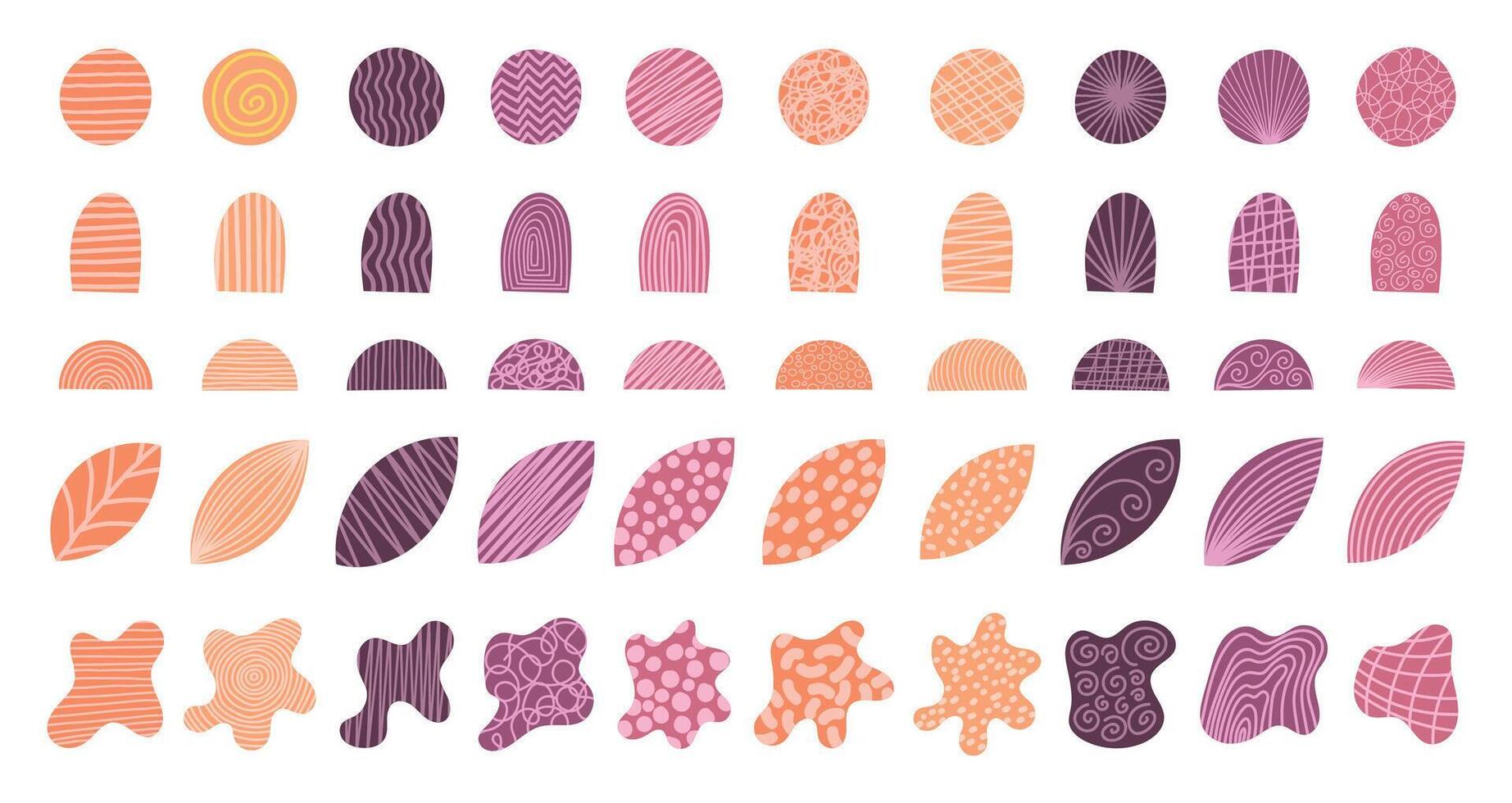 Doodle Random Shape with Ornament Pattern 60537419 Vector Art at Vecteezy