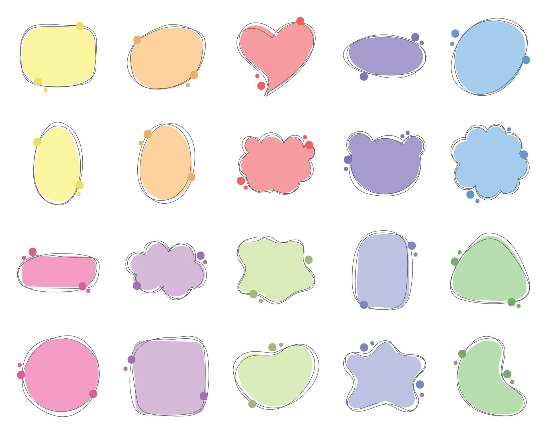 Blob Text Box Banner with Frame and Background 60537476 Vector Art at ...