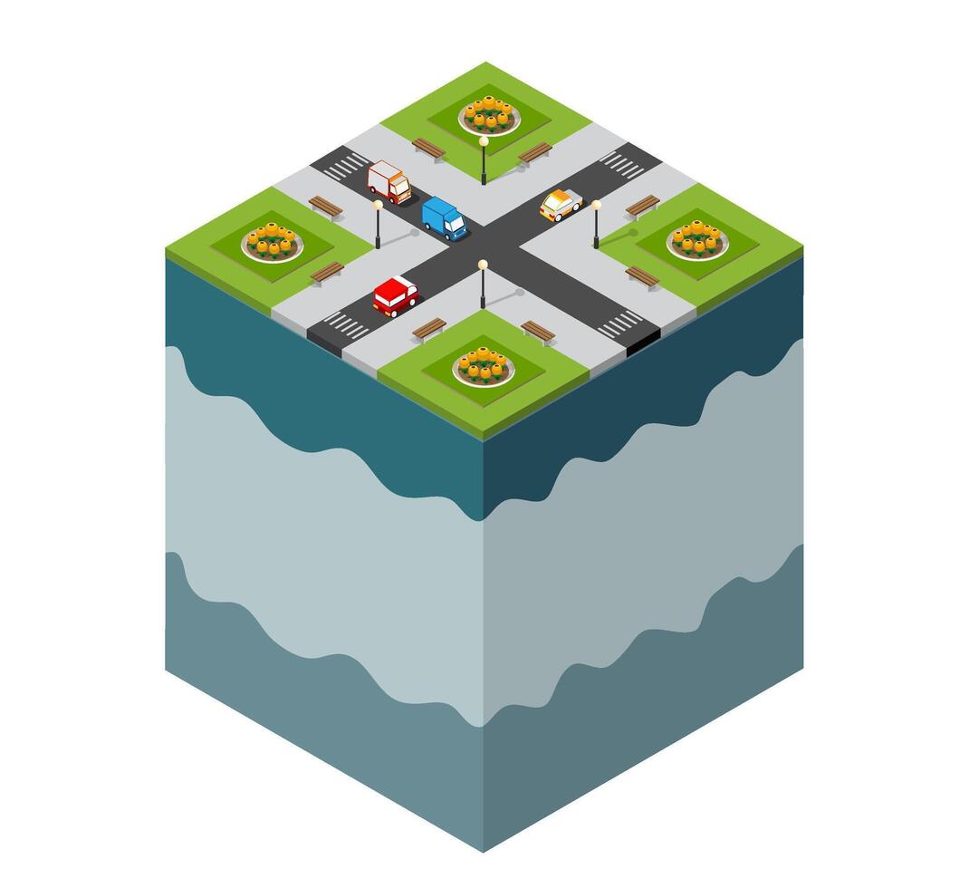 Game Level Map Perspective Vector Art Icons And Graphics For Free