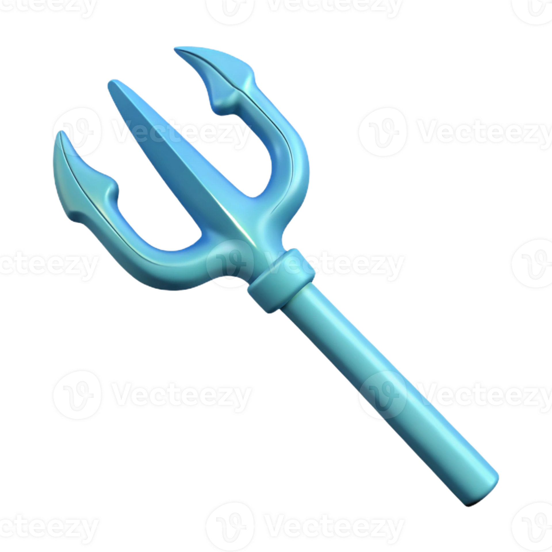 Gorgeous Nordic Isolated Cutout Of Poseidons Trident Hyper Specific