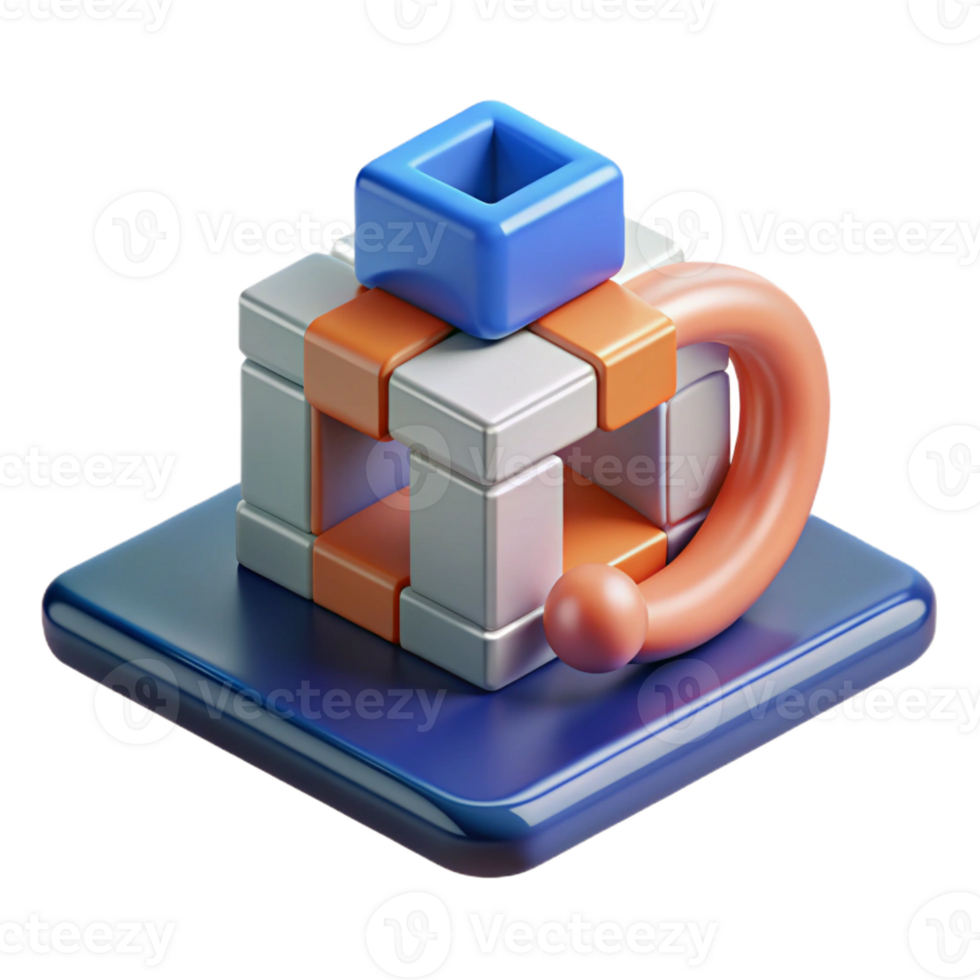 Splendid Creative Concept Art Style Isolated Cutout Of A Levitating Magnetic Architectural