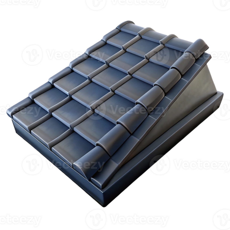 Peaceful Spectacular Hyper Specific Professional Render Of A Single Slate Roof Tile Isolated