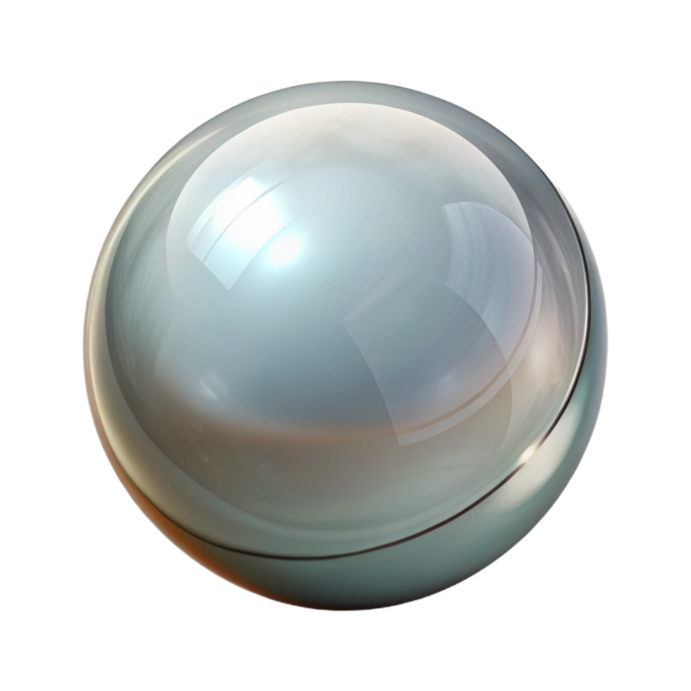 Remarkable Abstract Professional Render Concept Art Style Single Glass Marble Clear Isolated