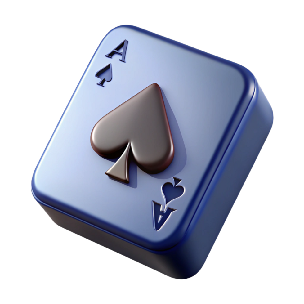 Mesmerizing Futuristic Professional Render Isolated Cutout Single Playing Card Ace Of Spades