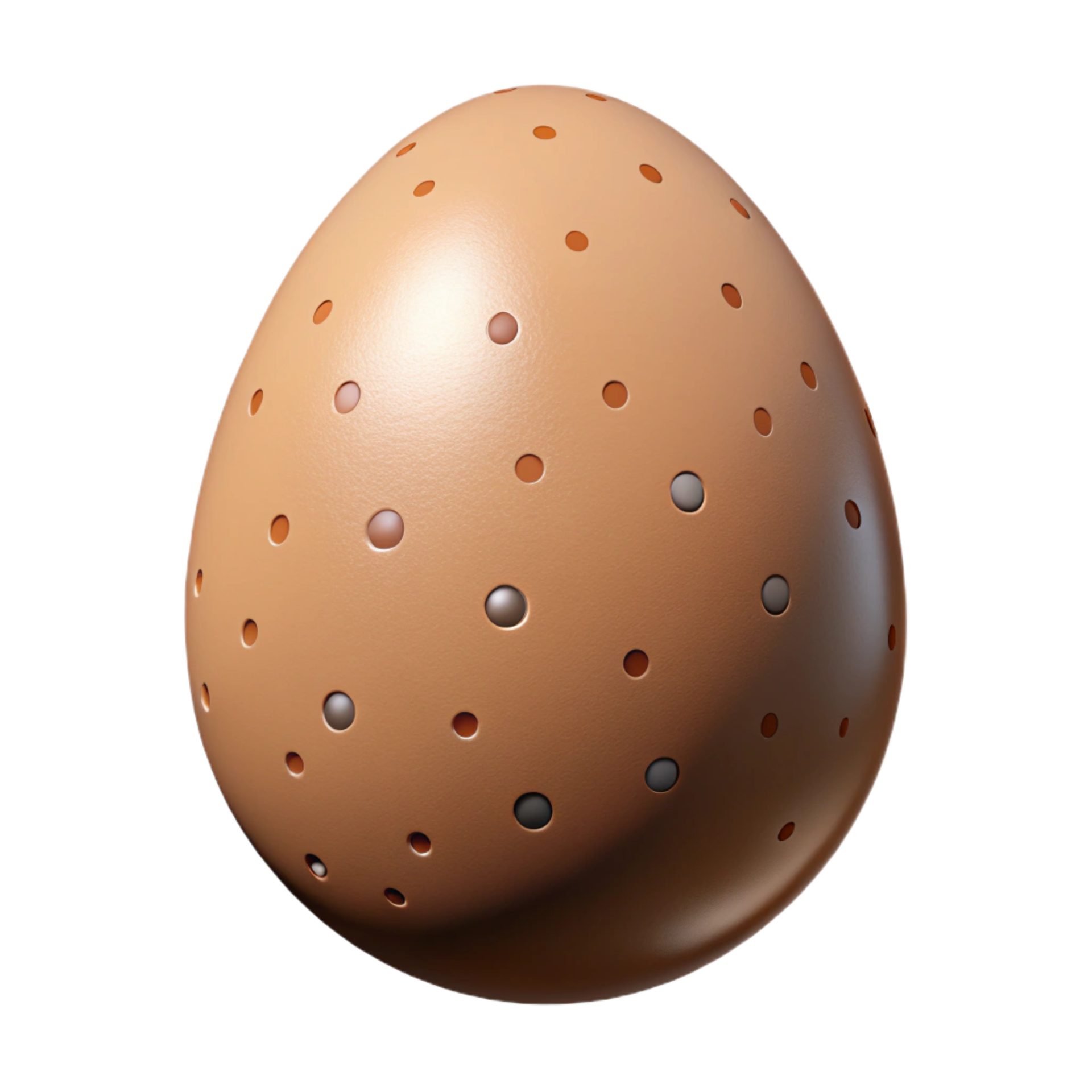 Radiant Remarkable Photorealistic Hyper Specific Isolated Cutout Of A Single Brown Speckled