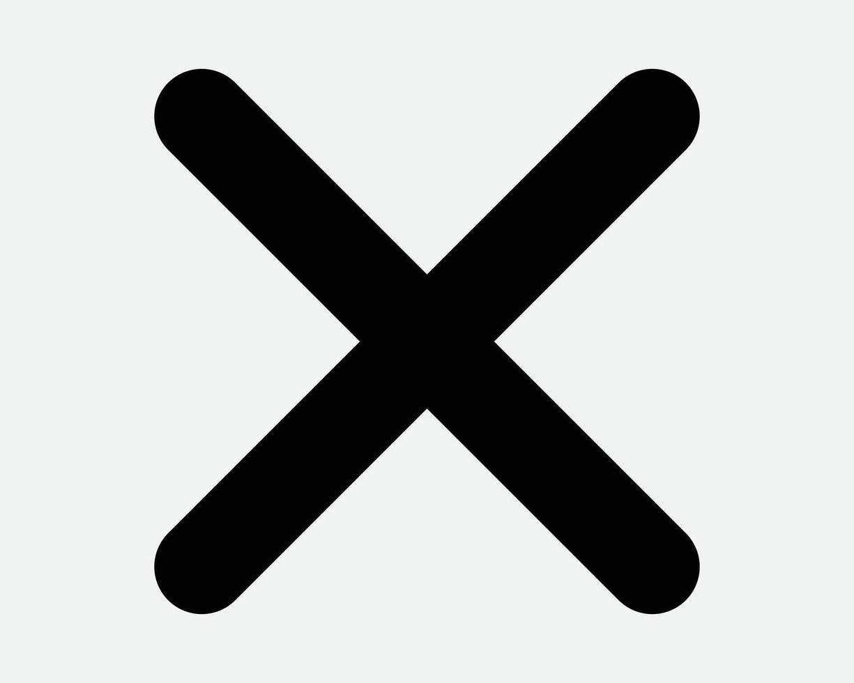 Cross X Icon Delete Sign Cancel Prohibited Mark Vote Choice Remove Check Reject Checkmark ...