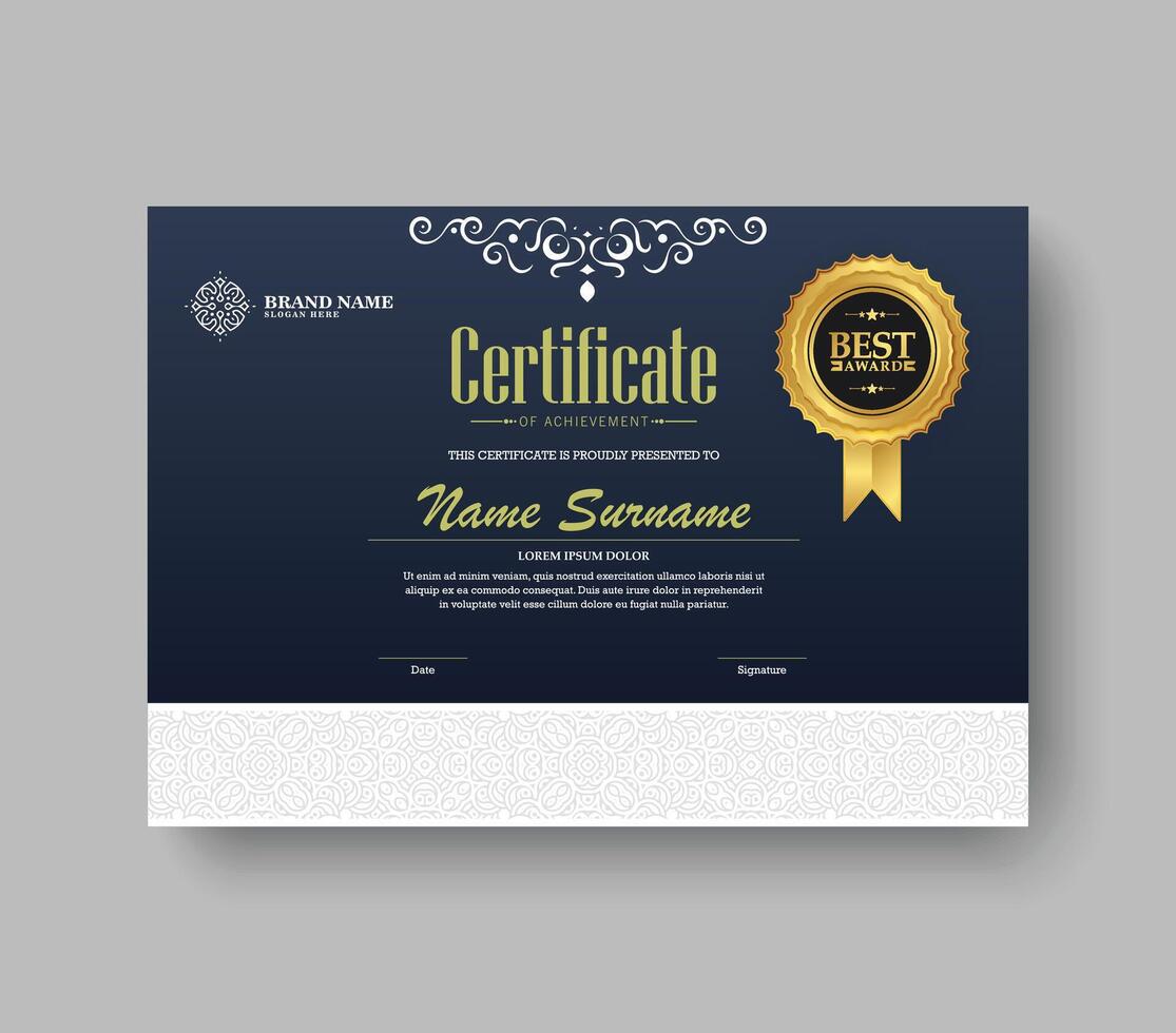 Elegant blue diploma certificate template 60570656 Vector Art at Vecteezy Elegant blue diploma certificate template 60570656 Vector Art at Vecteezy