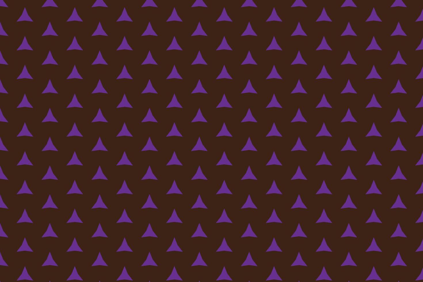 simple abstract violet color small triangle star pattern on dark brown ...