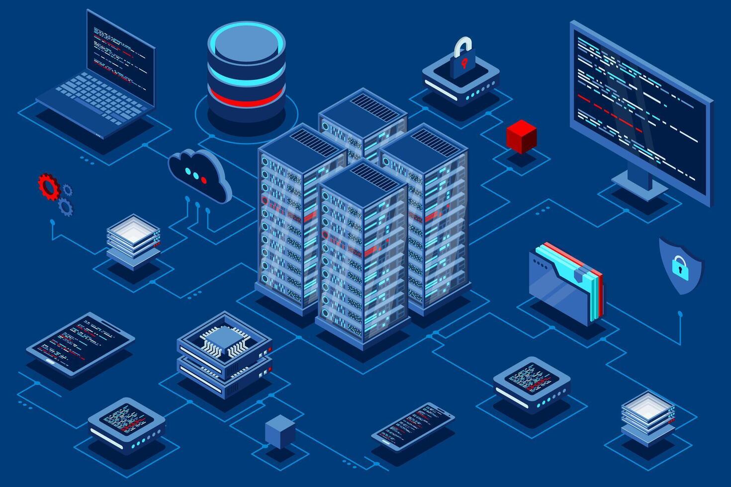 Computation Of Big Data Center Cloud Computing Online Devices Upload