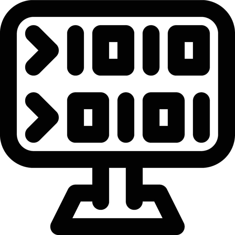 Binary Code Bit Outline Icon 60576419 Vector Art At Vecteezy