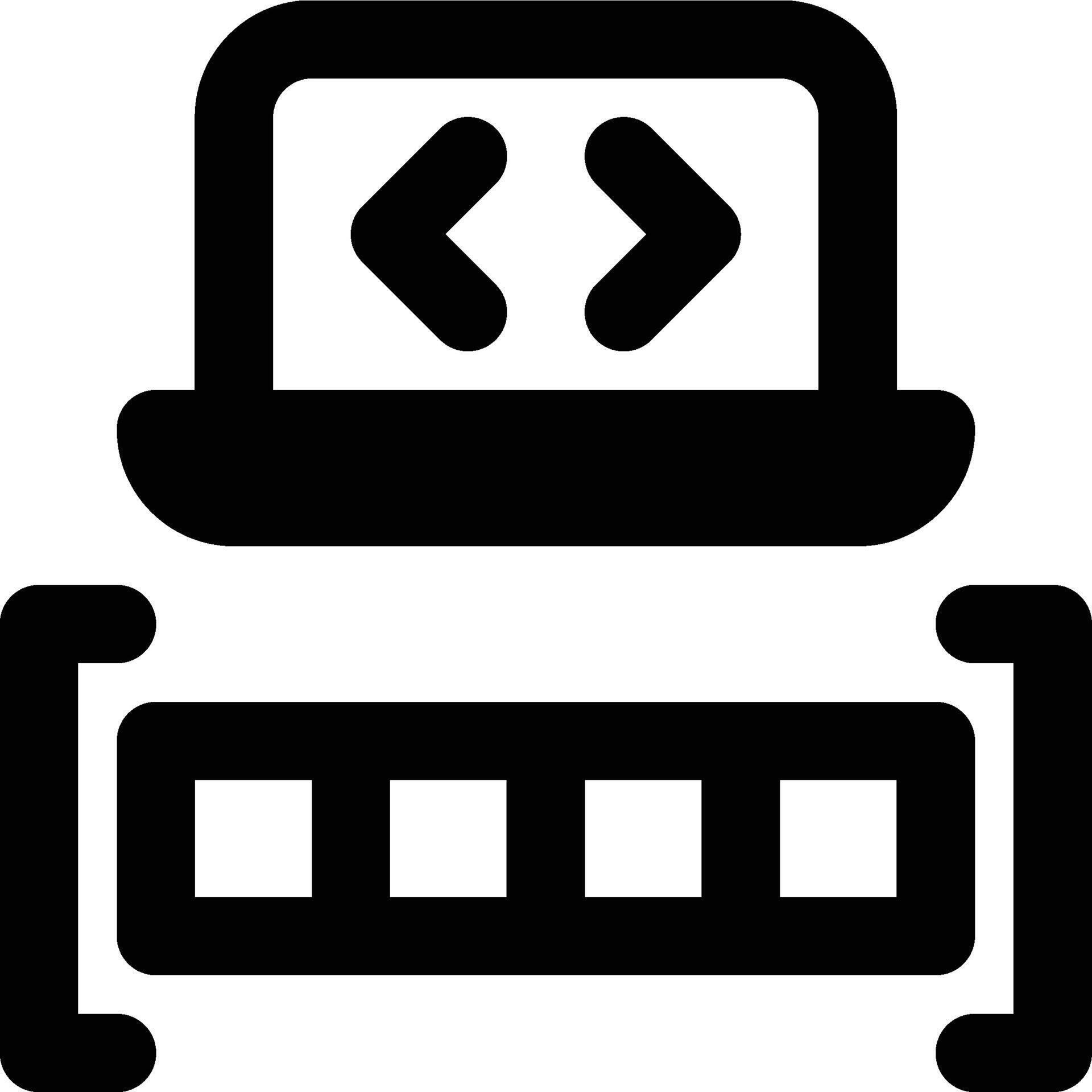 1d Array One Dimensional Array Outline Icon 60576457 Vector Art At