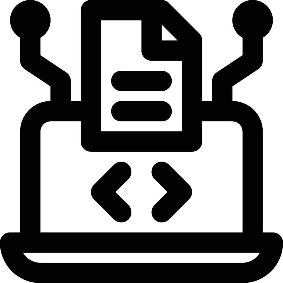 Machine Learning Data Science Coding Outline Icon 60576728 Vector Art