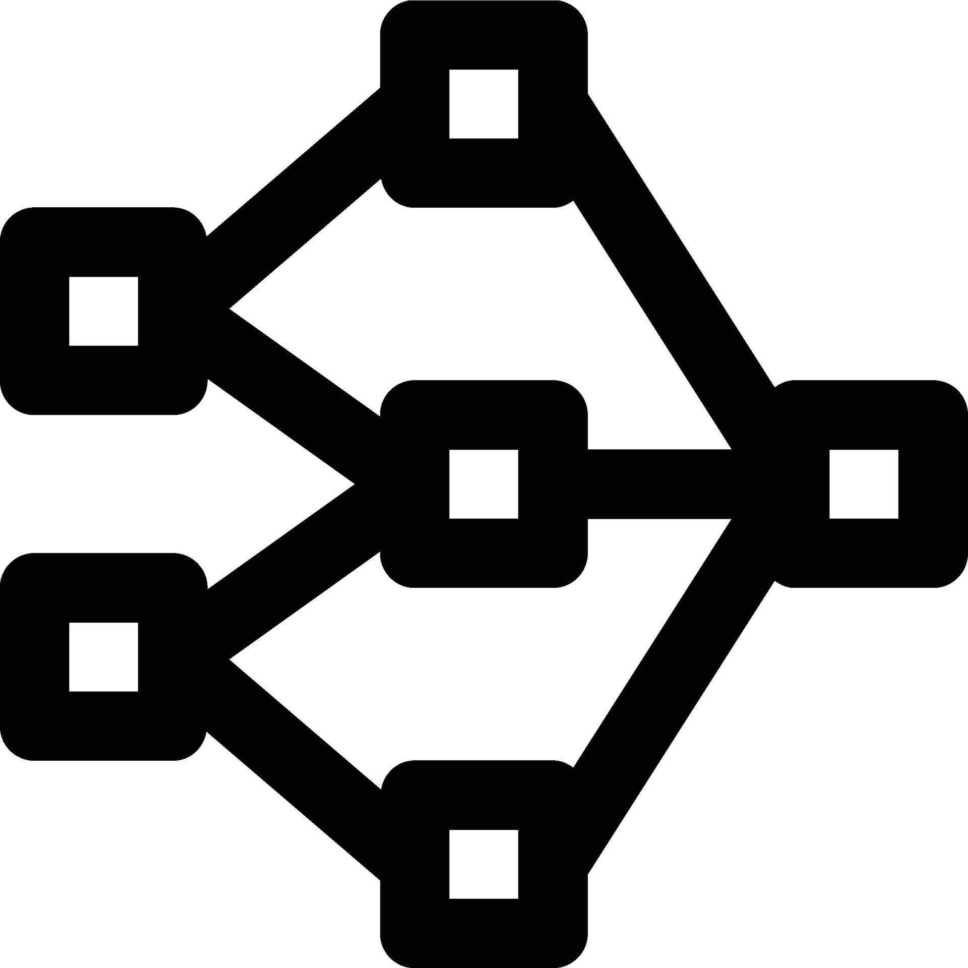 Neural Network Deep Learning Algorithm Outline Icon 60576731 Vector