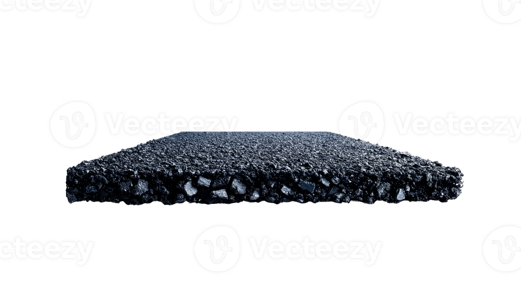 Asphalt cross-section close-up texture on black background, cut out ... Asphalt cross-section close-up texture on black background, cut out ...
