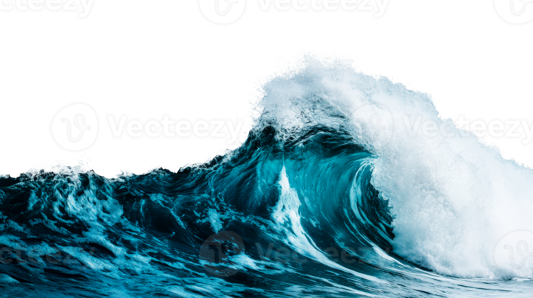 Powerful wave crashing, ocean surge, water, nature, isolated, cut out transparent 60595294 PNG