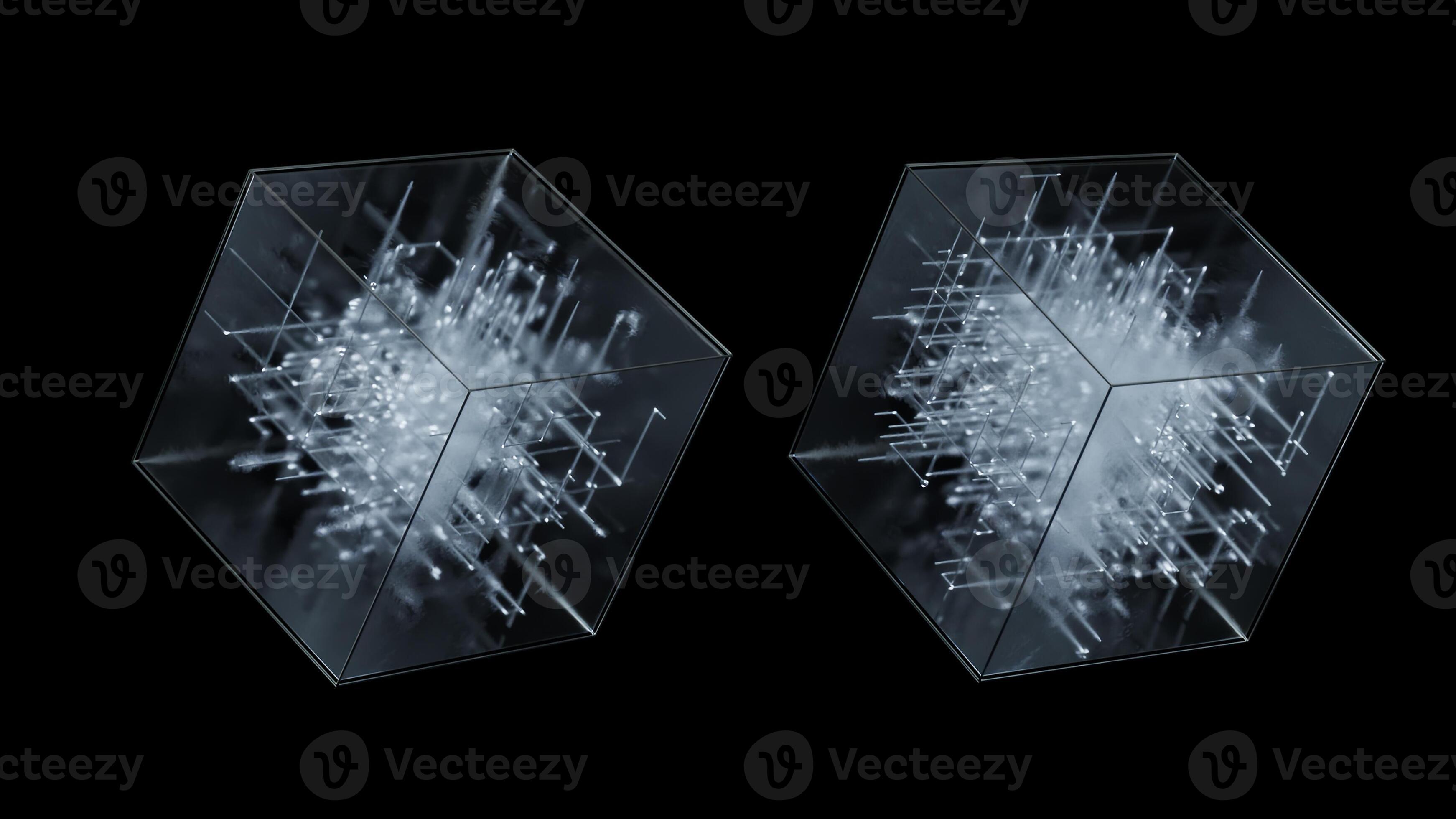 Explore The Captivating Beauty Of Abstract 3d Crystal Structures That Feature Dynamic Patterns