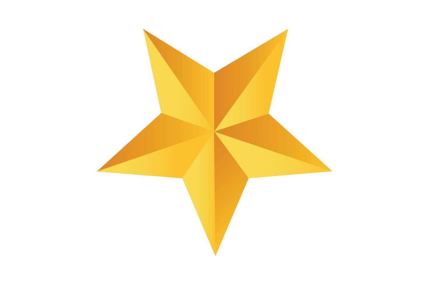 Royal Gold Star Icon , golden gradient star icon, shiny gold star icon, premium golden star ...