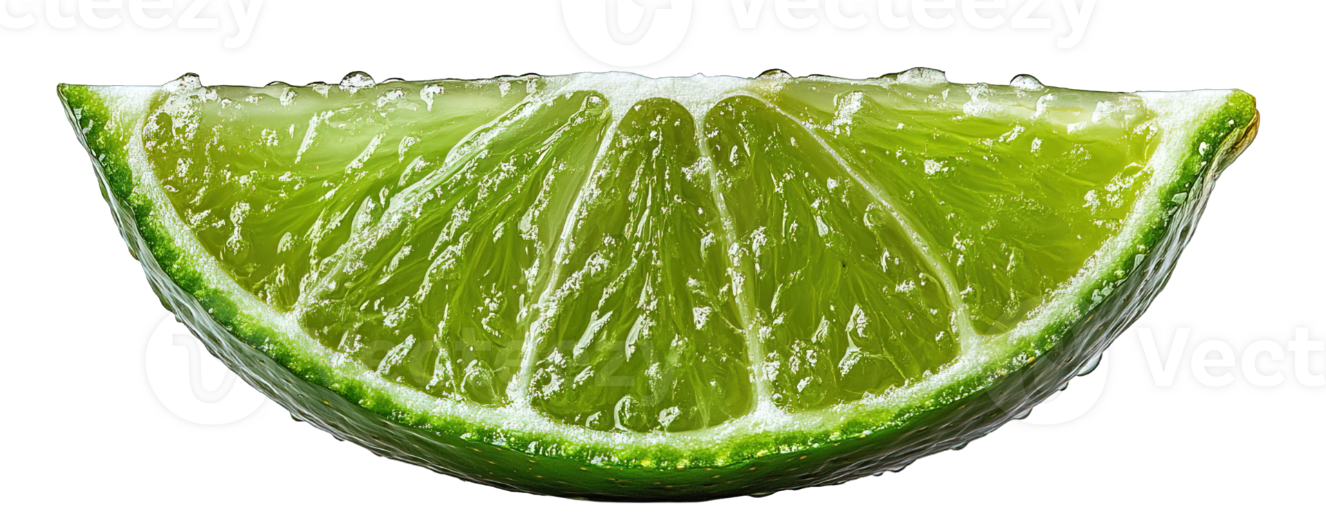 Fresh lime slice close-up, isolated on transparent background 60628554 PNG