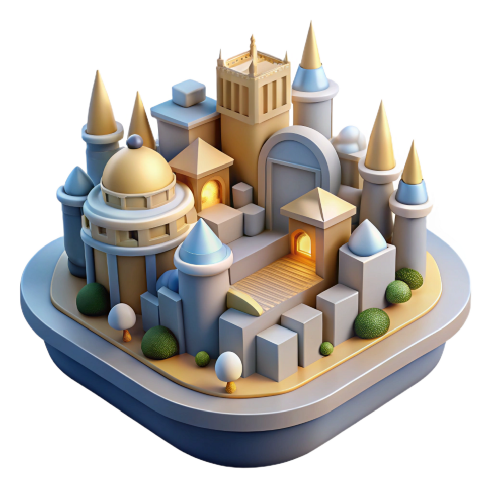 serene traditional Caelum City Isolated Soft Focus Lighting Effects premium 60668538 PNG