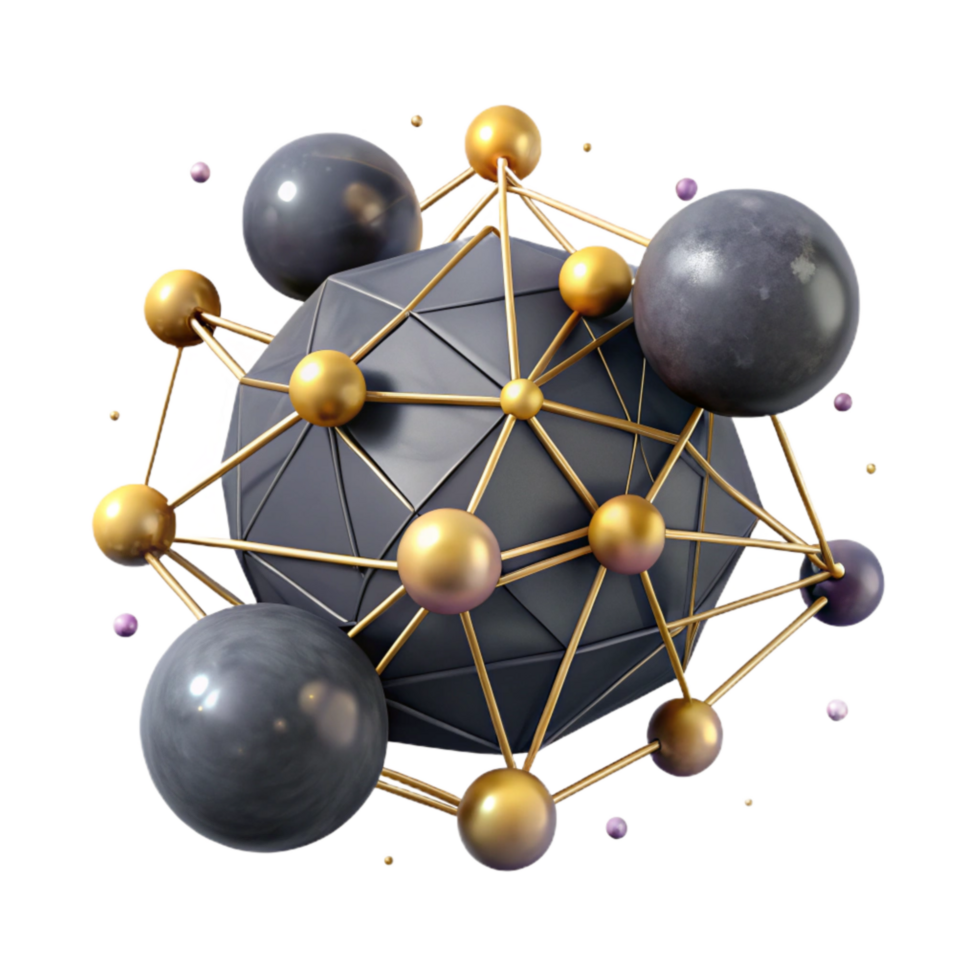 magnificent creative Network Nodes Connected by Lines Transparent ...