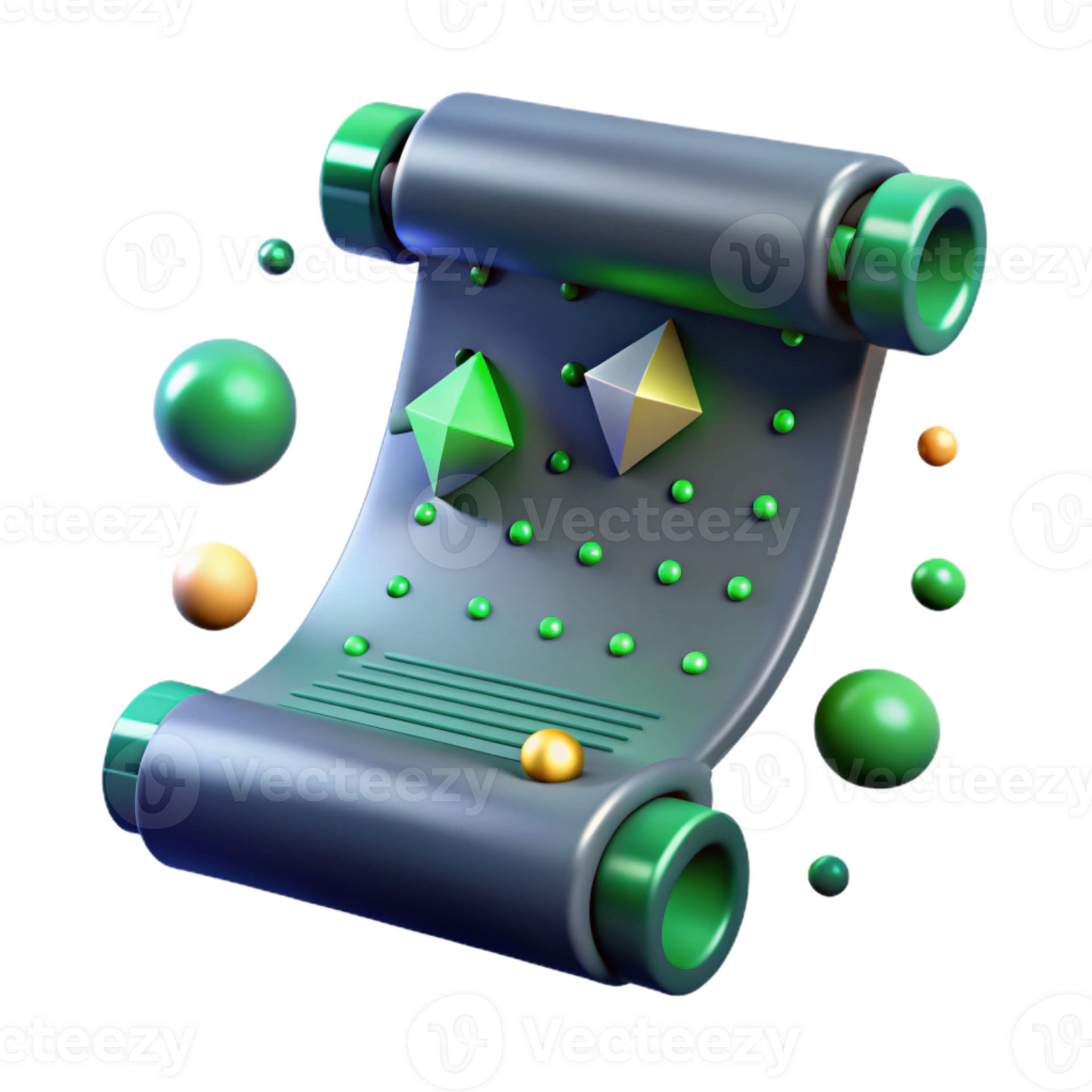 wonderful modern Binary Code Scroll with Green Accents Isolated ...