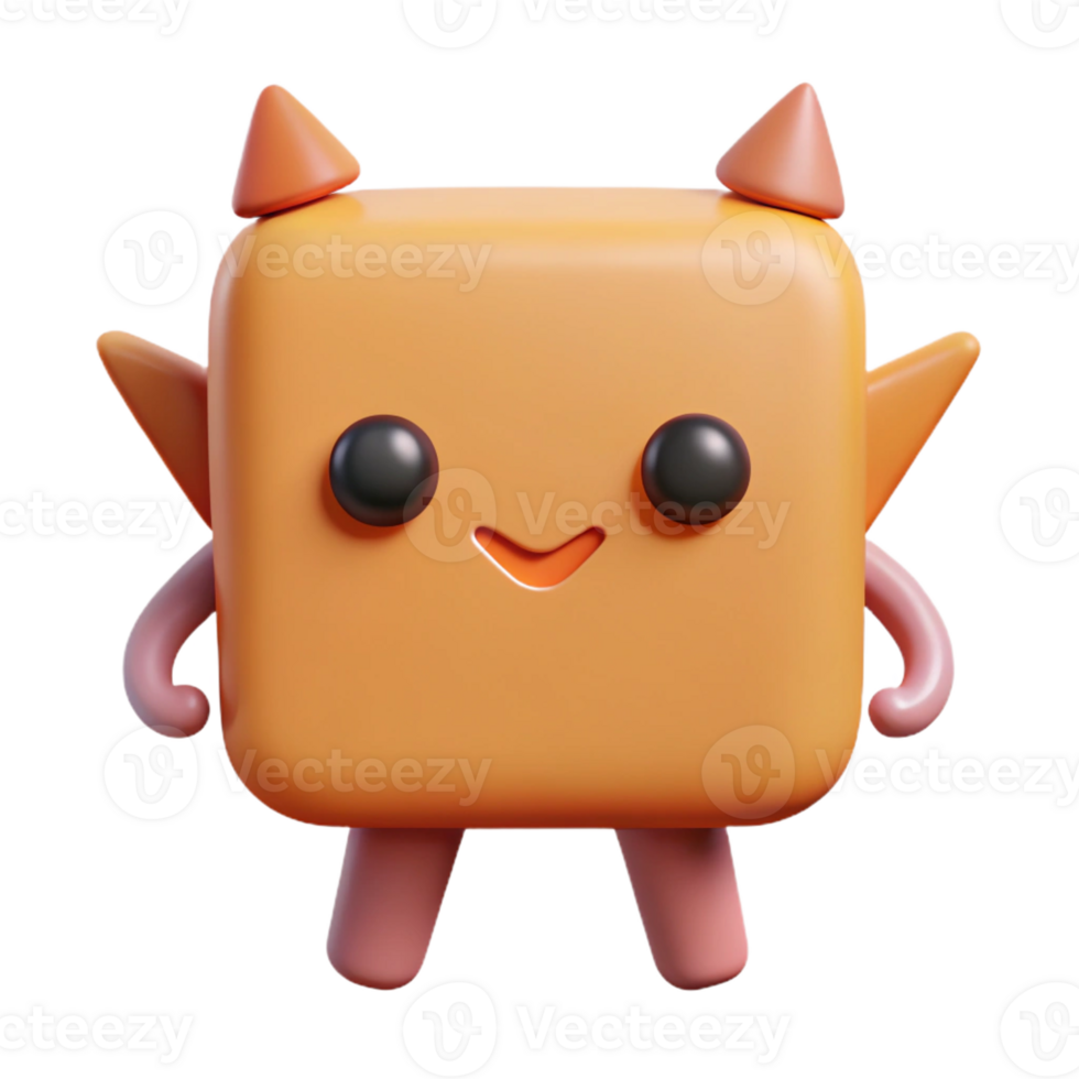 Fascinating Energetic Avant Garde Balloon Character With String Attached Scalable Flat Color