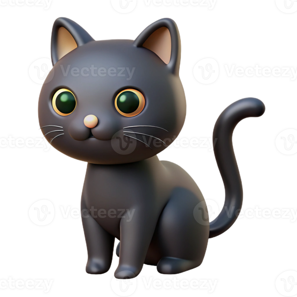 Sumptuous Reflective Avant Garde Stylized Cat Simple Shapes Black Clean Lines Minimal With