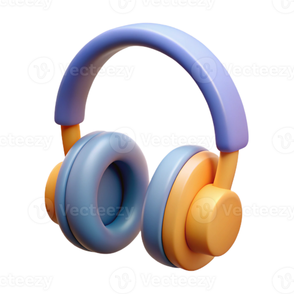 Ethereal Pristine Minimal Design Of A Headphone Flat Color Clean Lines With Scalable Design