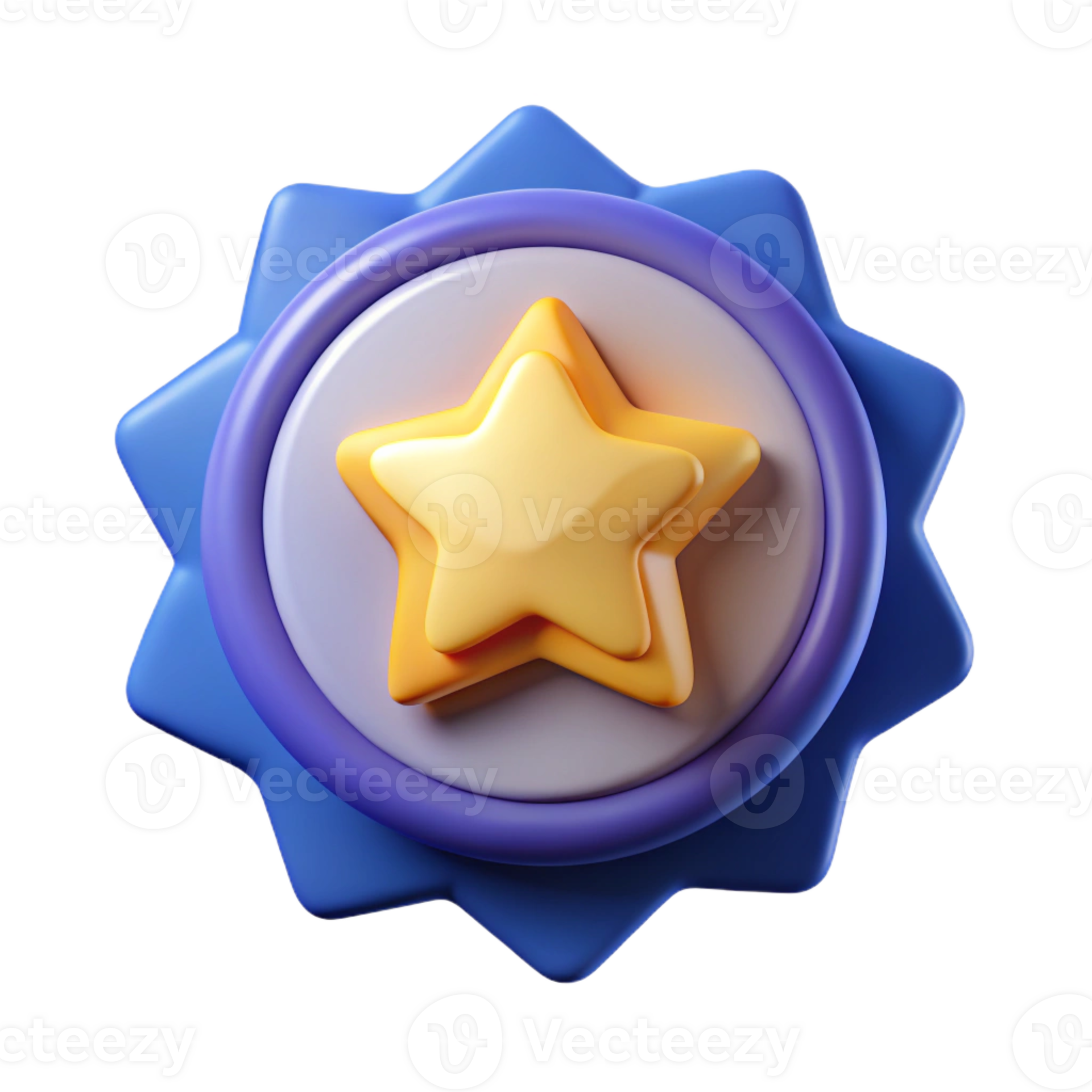 Captivating Classic Circular Badge With A Stylized Star Clean Lines Flat Color Crisp Edges