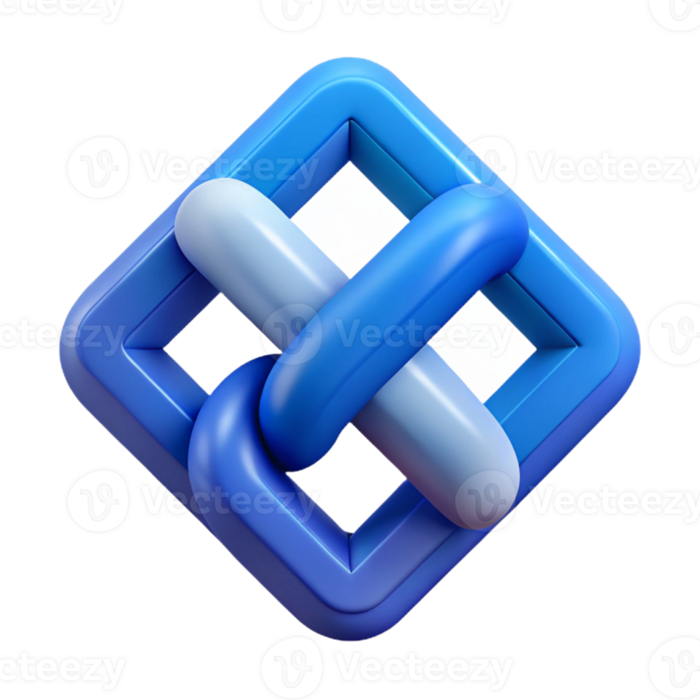 Ethereal Impressive Interlocking Squares Clean Lines Flat Color Minimal Design With Scalable