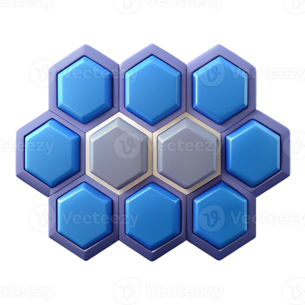 Distinguished Victorian Geometric Pattern Of Hexagons Symmetrical Flat Color Crisp Edges With