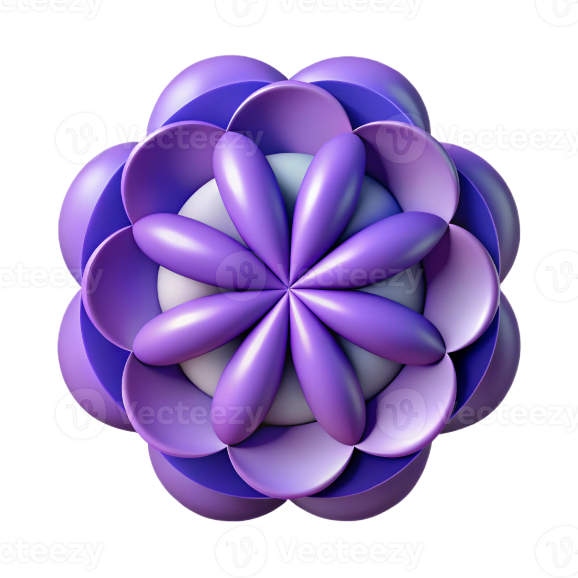 Tranquil Dazzling Overlapping Circles Creating A Flower Symmetrical Single Weight Stroke With