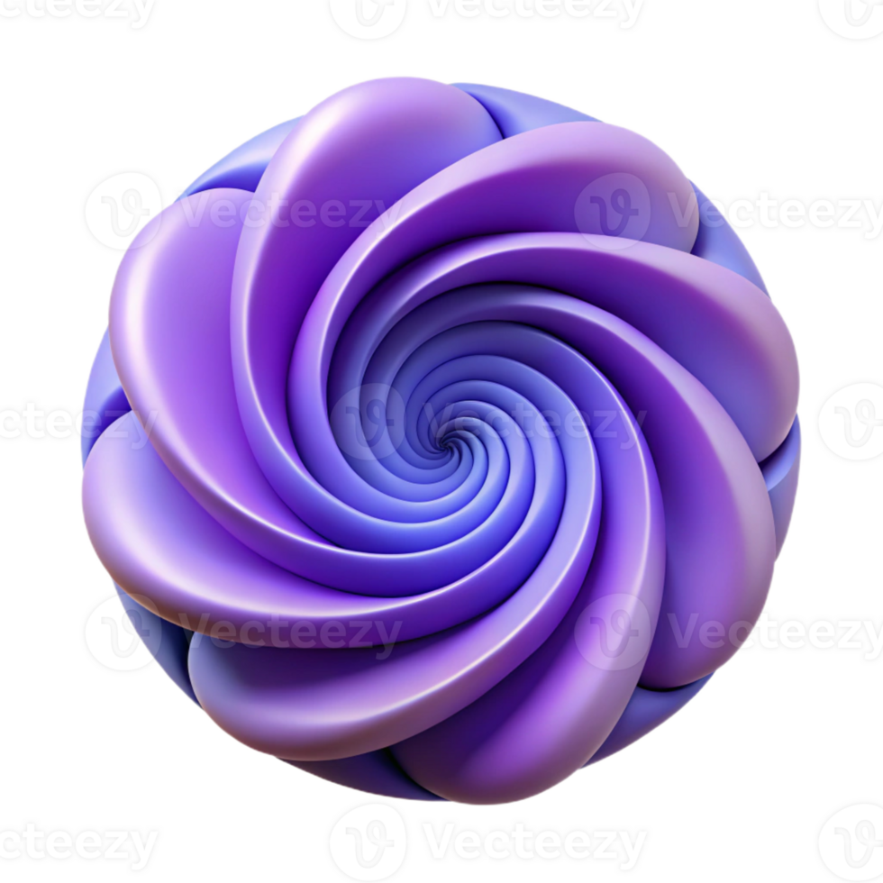 Dramatic Extraordinary Geometric Spiral With Crisp Edges Symmetrical Flat Color With Scalable