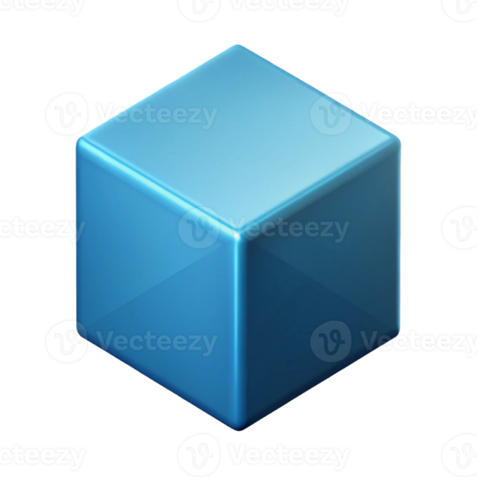 Unforgettable Nordic Geometric Cube In Isometric View Clean Lines Flat Cyan With Scalable
