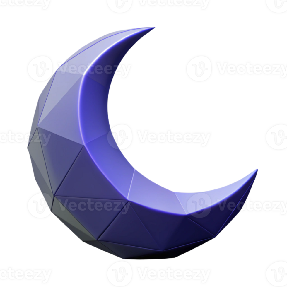 Remarkable Creative Geometric Crescent Moon With Crisp Edges Flat Color Fill With Scalable