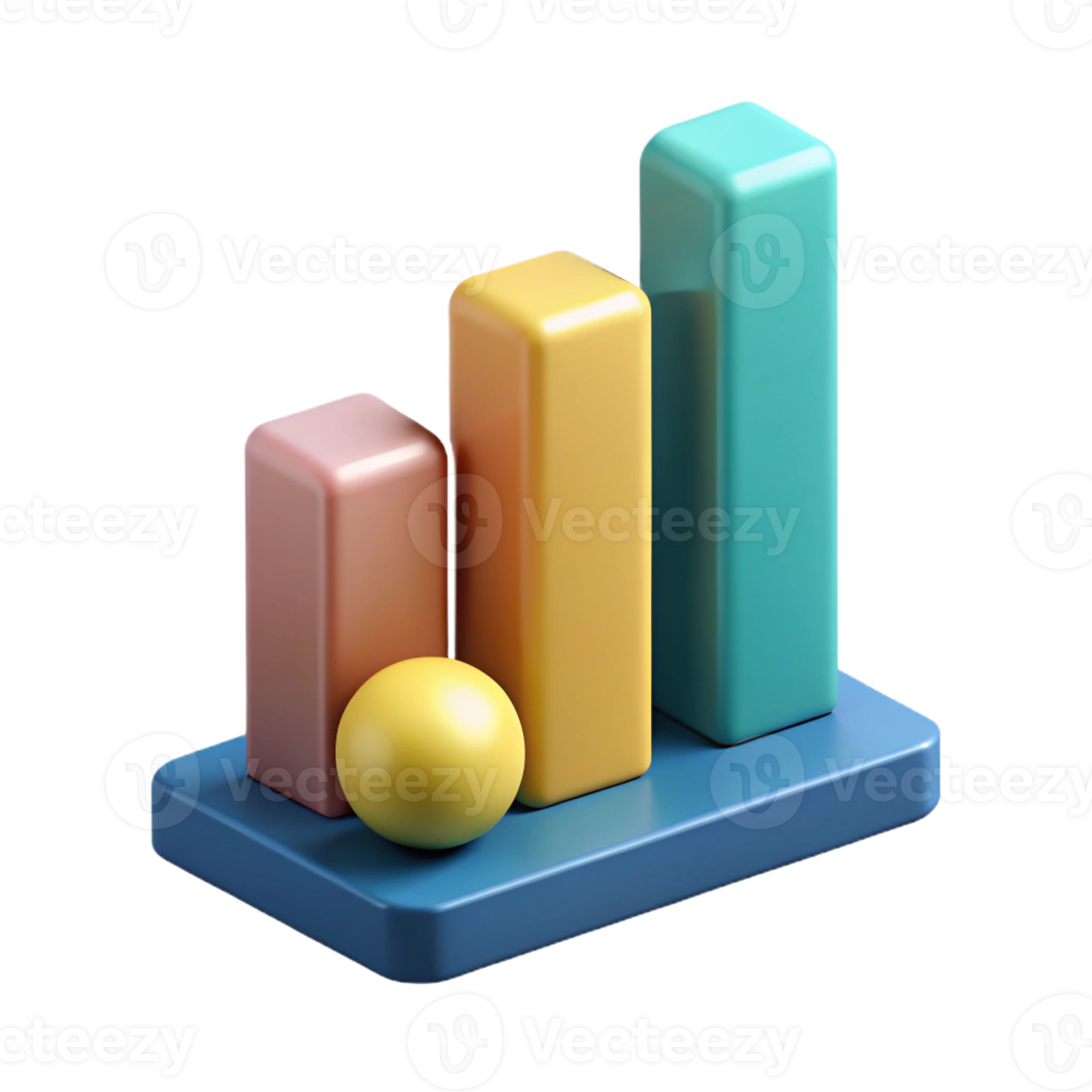 stunning iconic Bar graph comparing three data points. Clean lines ...
